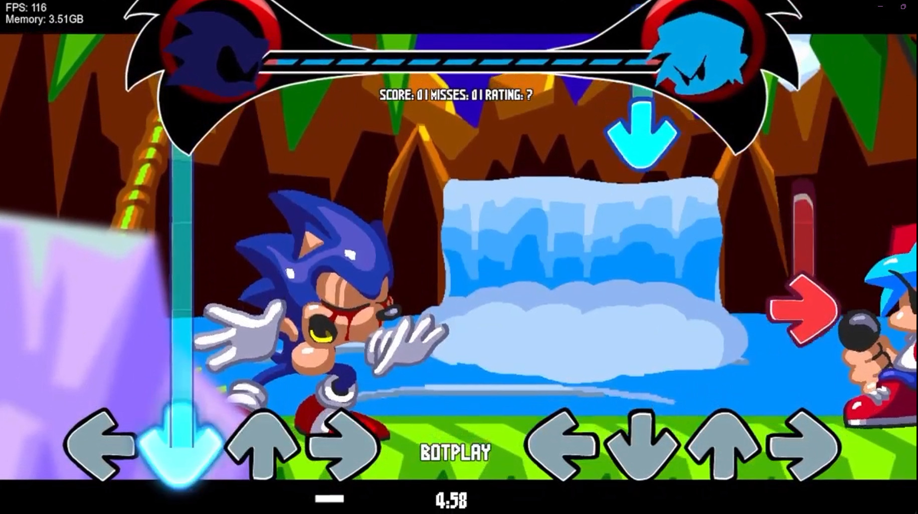 FNF Vs Sonic.EXE Fan Song || Re-Executed Charted Mod for Friday Night ...