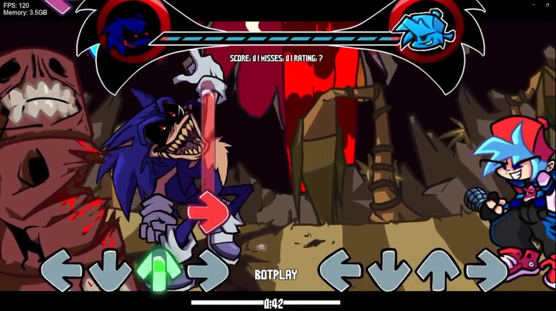 FNF Vs Sonic.EXE Fan Song || Re-Executed Charted Mod for Friday Night ...