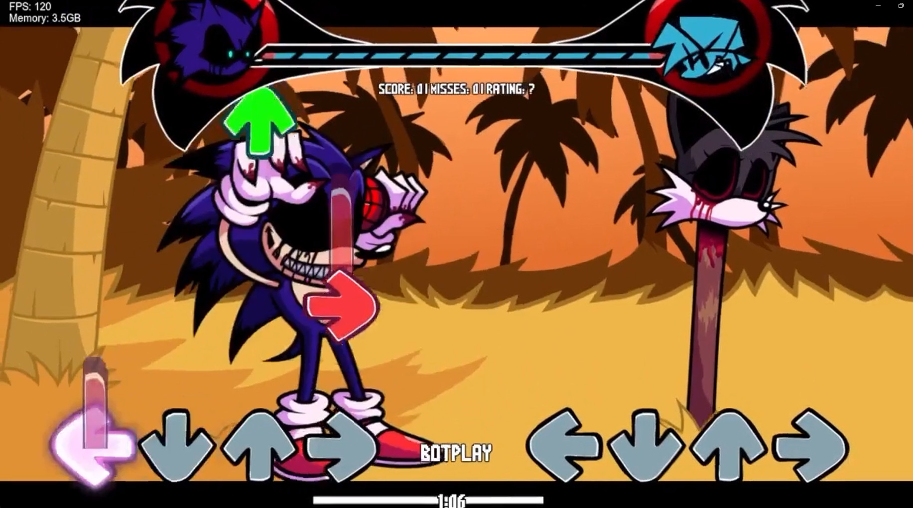 FNF Vs Sonic.EXE Fan Song || Re-Executed Charted Mod for Friday Night ...