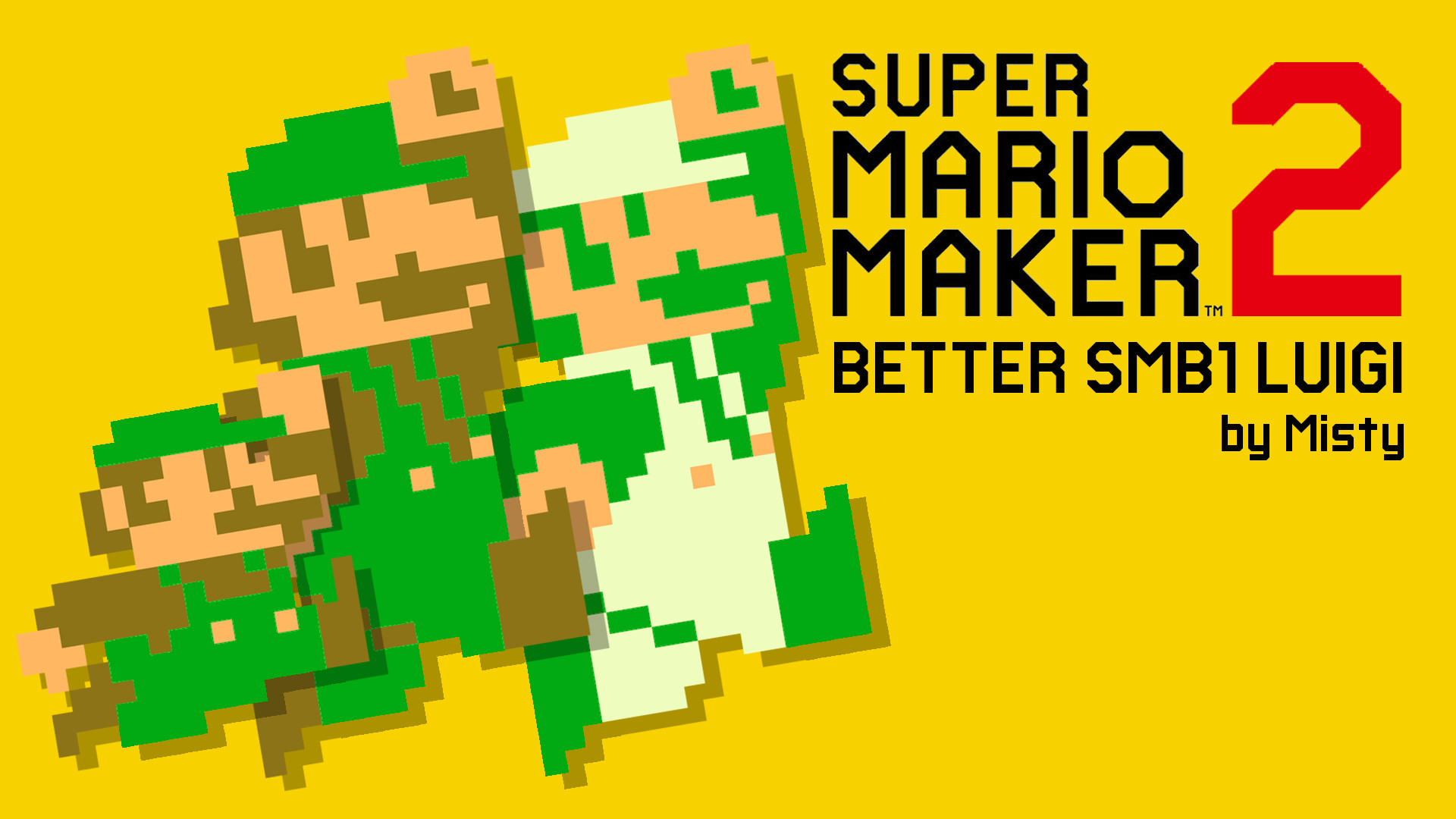 Better SMB1 Luigi Mod for Super Mario Maker 2 | SMM2 Mods