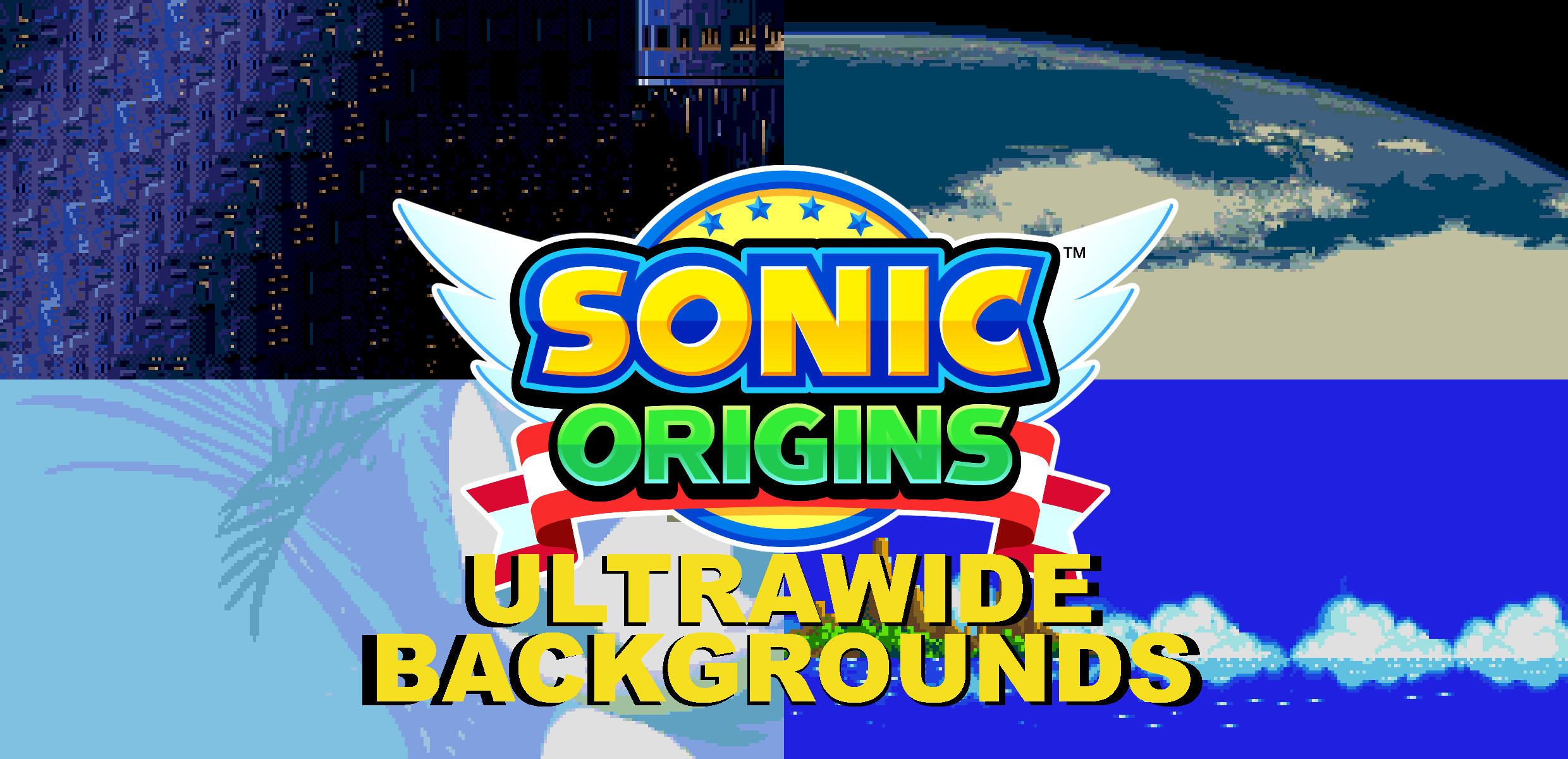 Ultrawide Origins Backgrounds Mod for Sonic 3 A.I.R. | S3AIR Mods