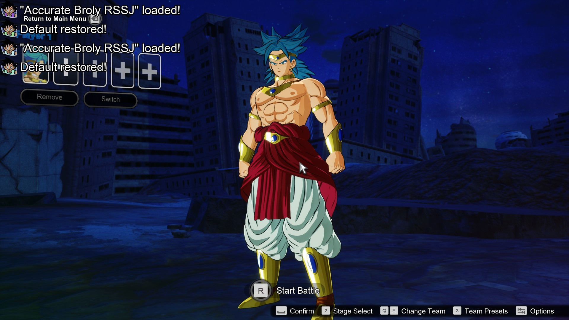 DBZ Broly Accurate Colors (DBColorZ) Mod for Dragon Ball: Sparking ...