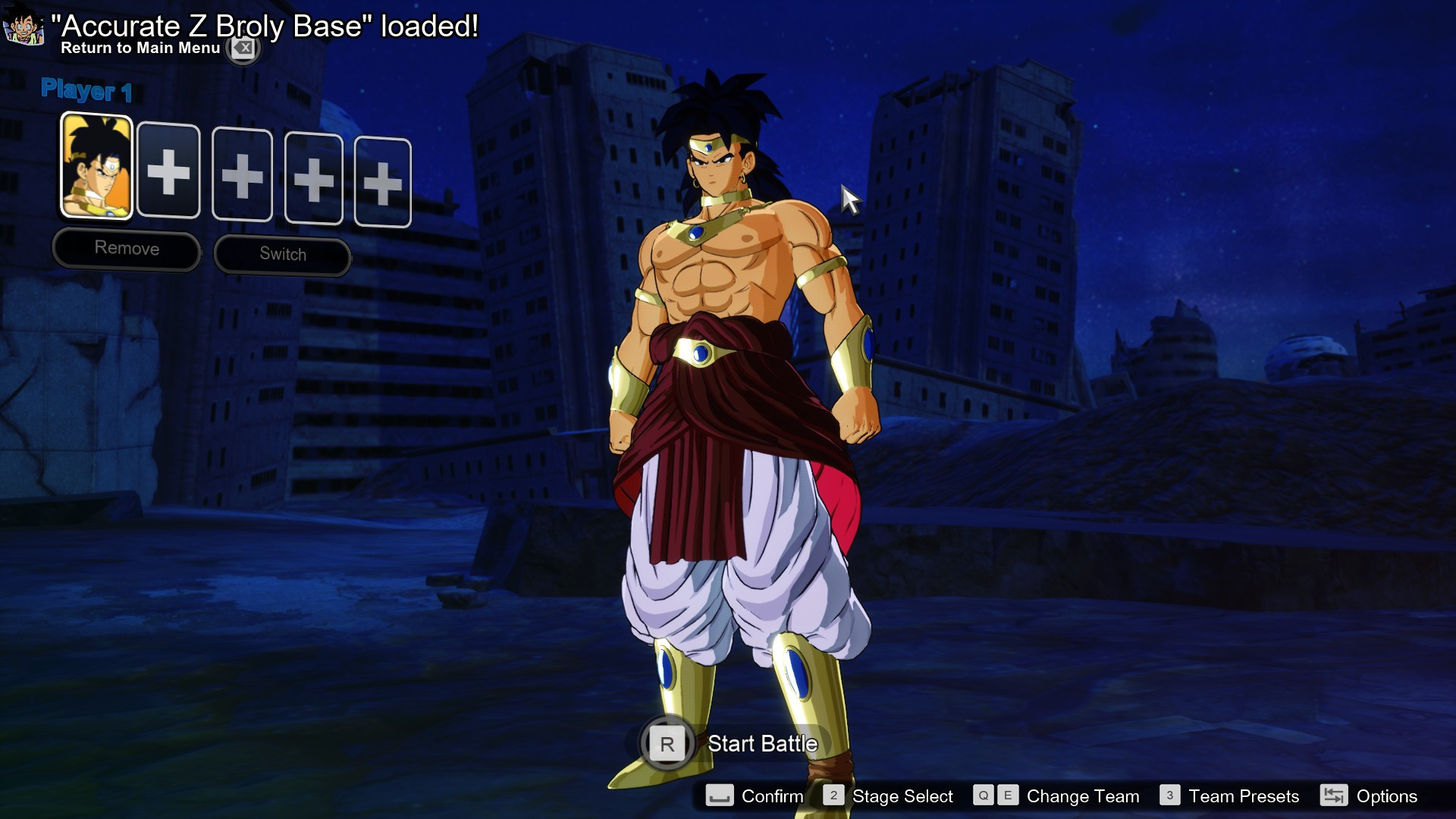 DBZ Broly Accurate Colors (DBColorZ) Mod for Dragon Ball: Sparking ...
