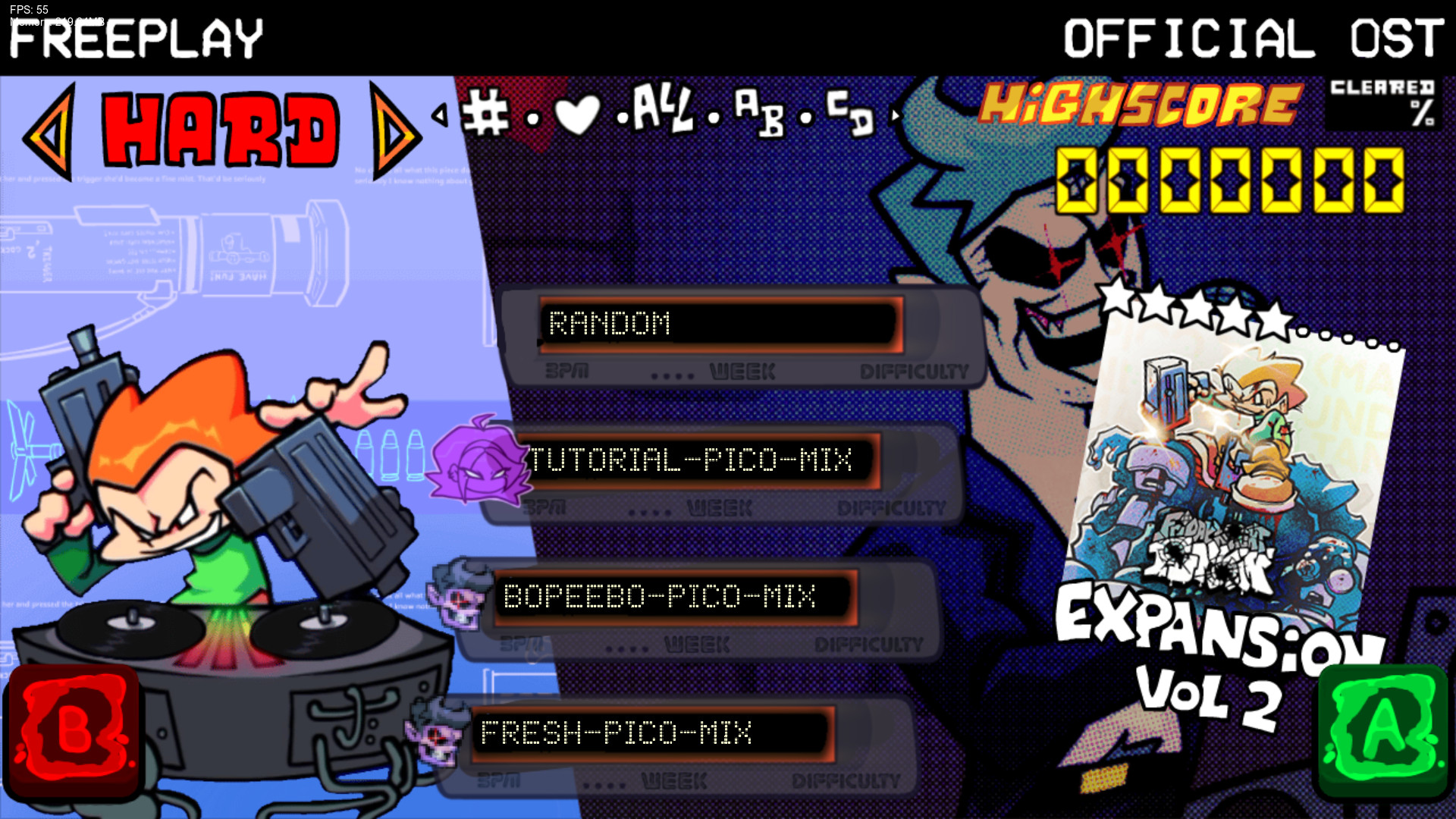 FNF FreeUp 3 (modpack) Mod for Friday Night Funkin' | FNF Mods