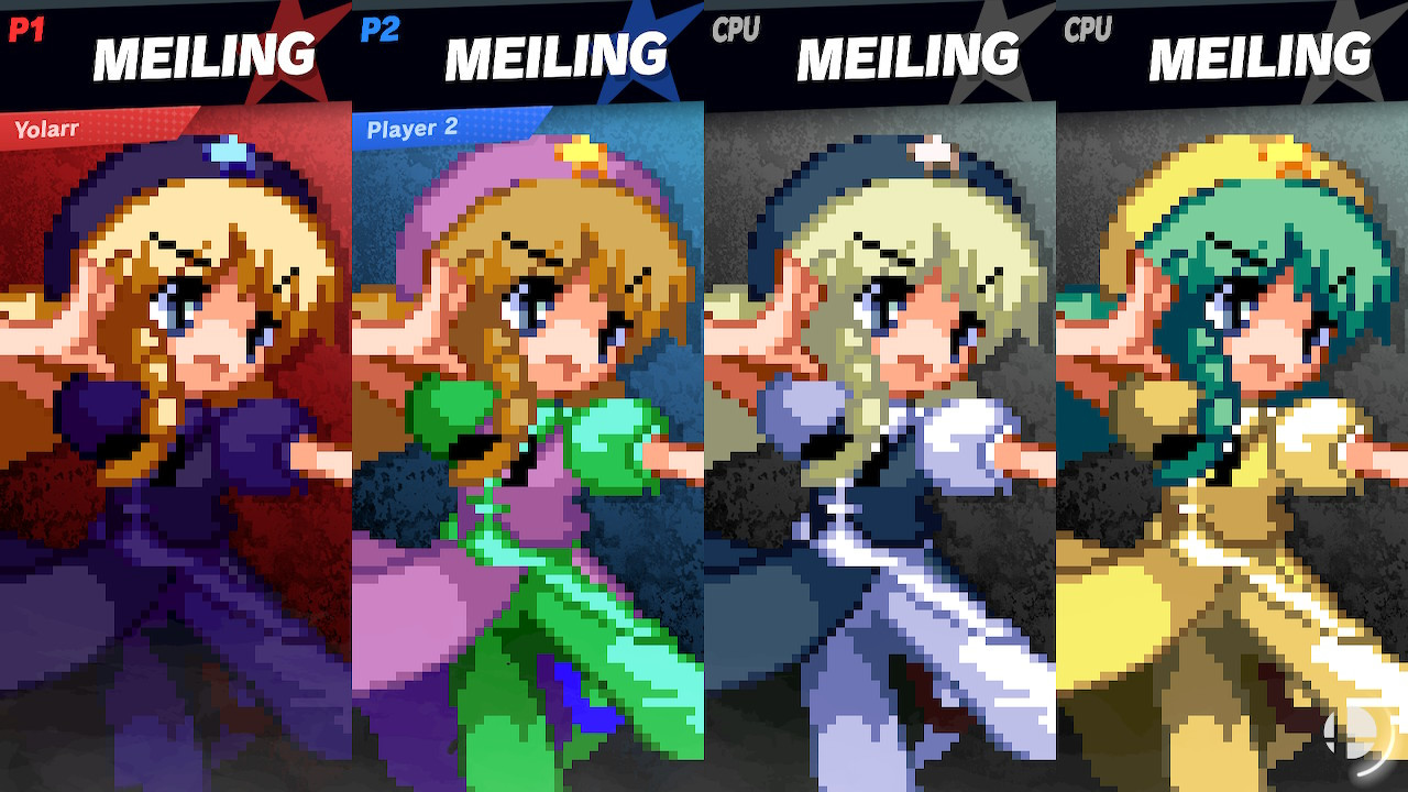 Hong Meiling Moveset (Touhou Hisoutensoku) Mod for Super Smash Bros ...