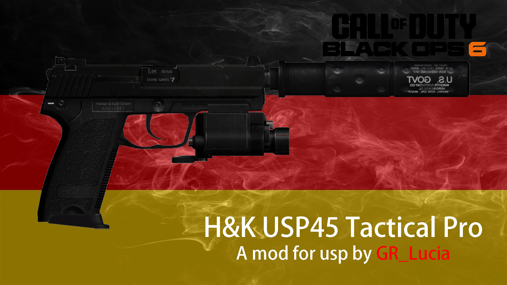 H&K USP45 Tactical on COD21 Animation Mod for Counter-Strike 1.6 | CS1 ...