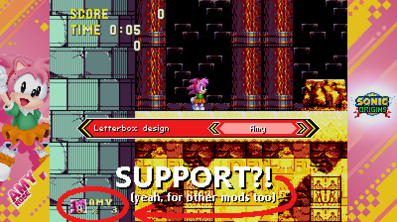 Origins Letterbox Borders | SUPPORT UPDATE! Mod for Sonic 3 A.I.R ...