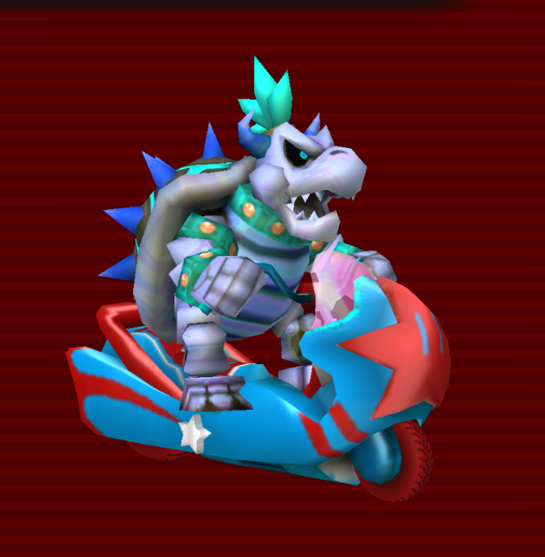 Diamond Ice Blue Dry Bowser (Alpha) Mod for Mario Kart Wii | MKWii Mods