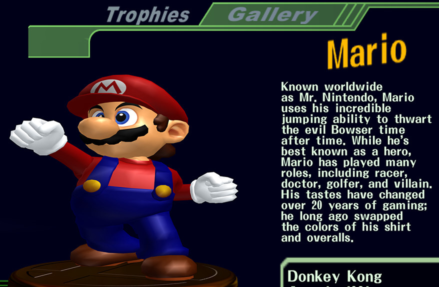 Trophy Mario Mod for Super Smash Bros. Melee | SSBM Mods