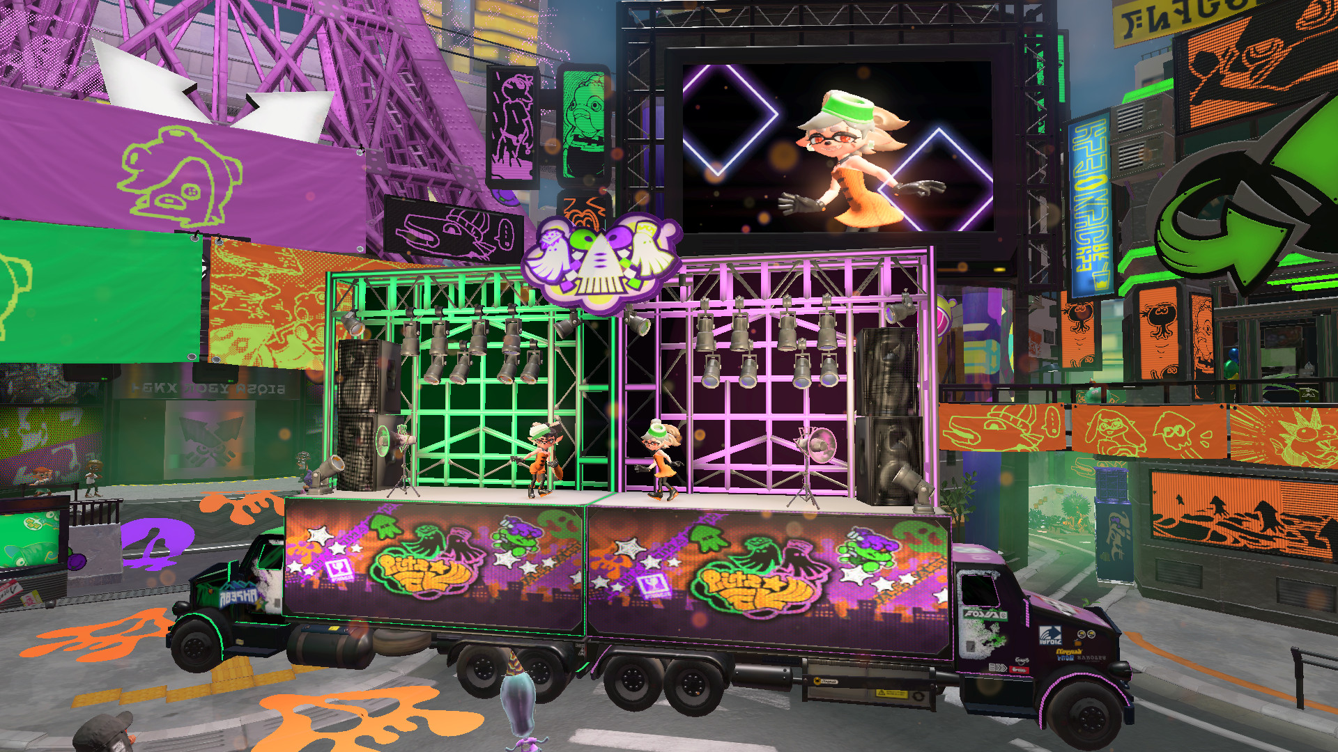 Inkopolis Plaza over Grandfest Grounds Mod for Splatoon 3 | Splatoon 3 Mods