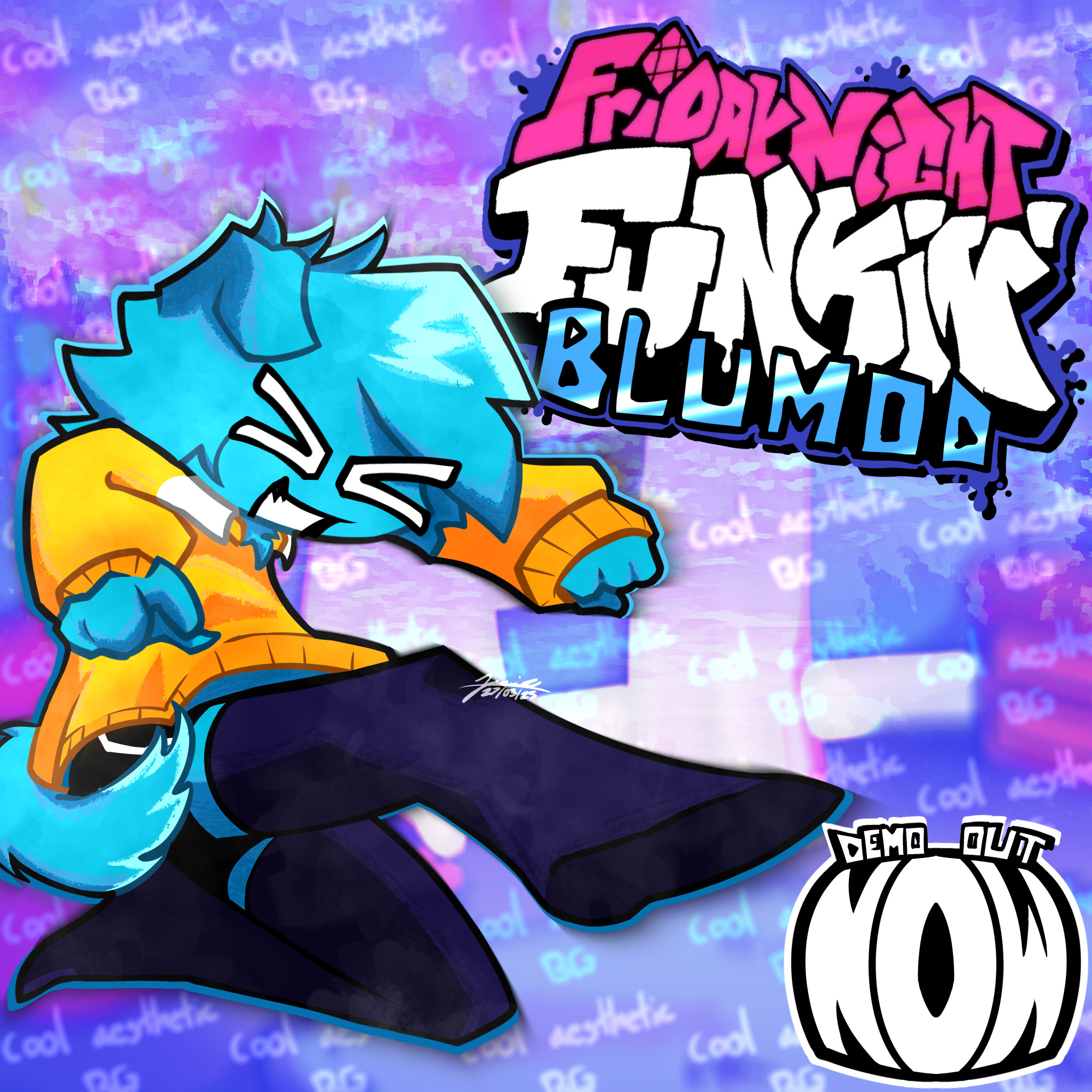FNF: BLUMOD | BluBoi Demo Mod for Friday Night Funkin' | FNF Mods