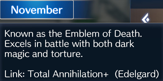 Emblem of Death, November. Mod for Fire Emblem Engage | FEE Mods