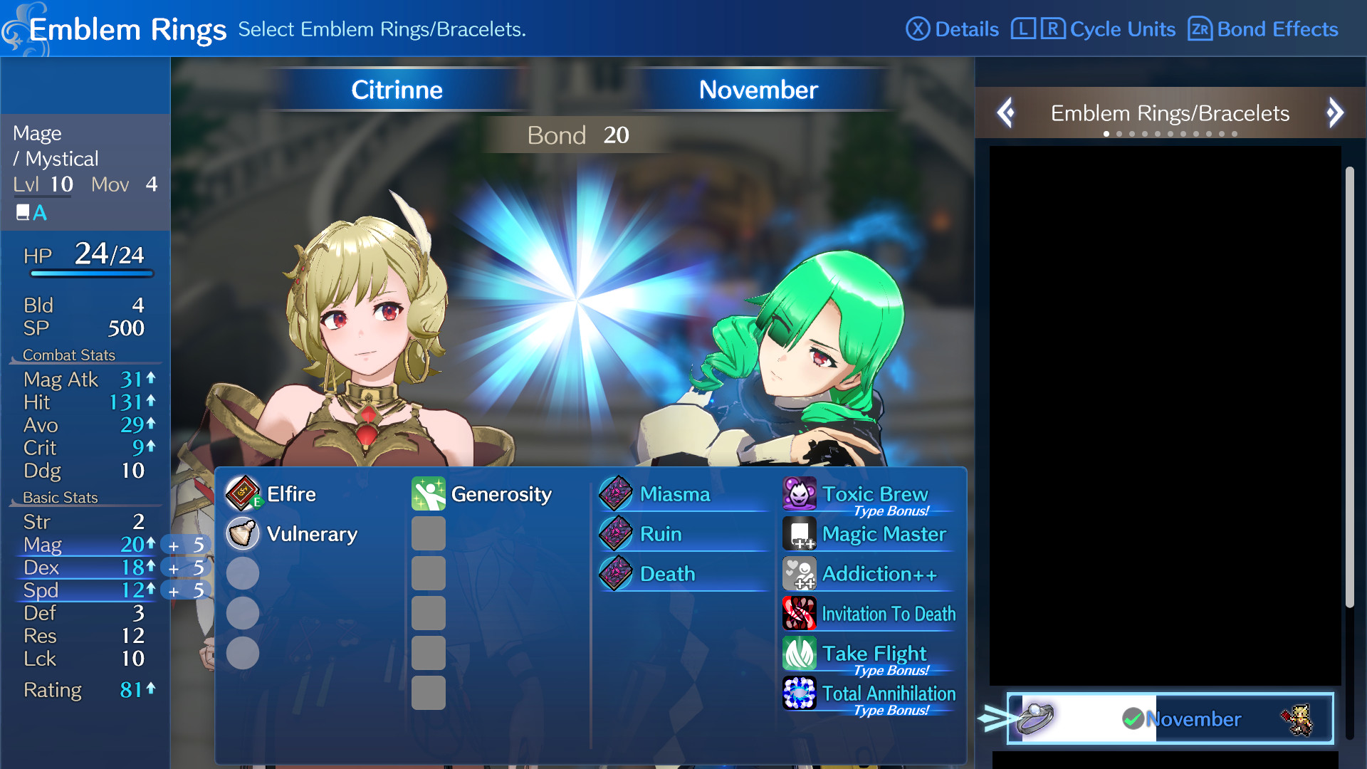 Emblem of Death, November. Mod for Fire Emblem Engage | FEE Mods