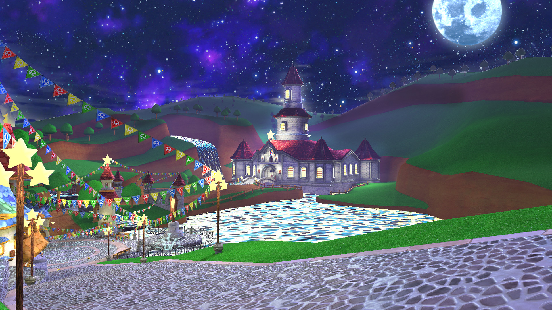 Galaxy Castle Gardens Mod for Mario Kart 8 Deluxe | MK8D Mods