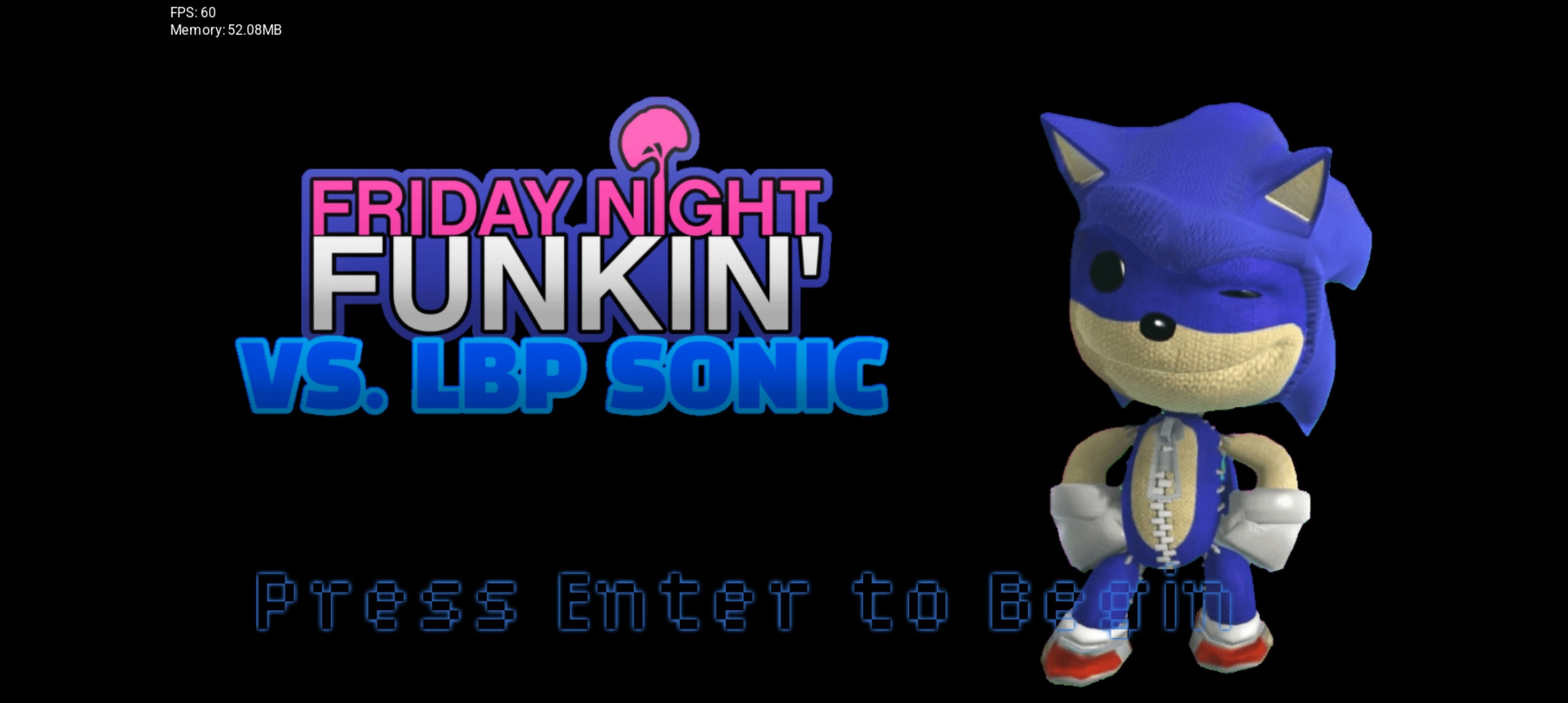 Friday Night Funkin' Vs. LBP Sonic (Joke PNG Mod) Mod for Friday Night ...