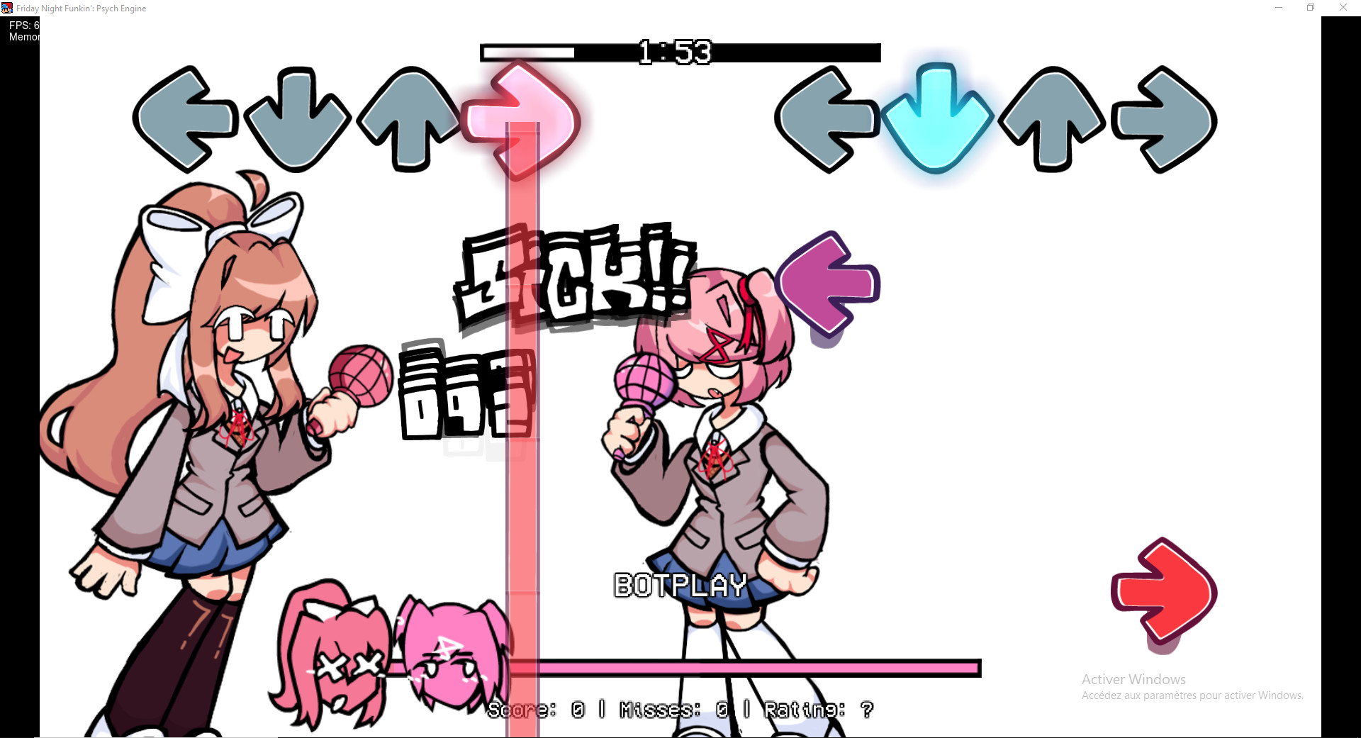 Custom Monika and Natsuki Sprites (+Cover) Mod for Friday Night Funkin ...