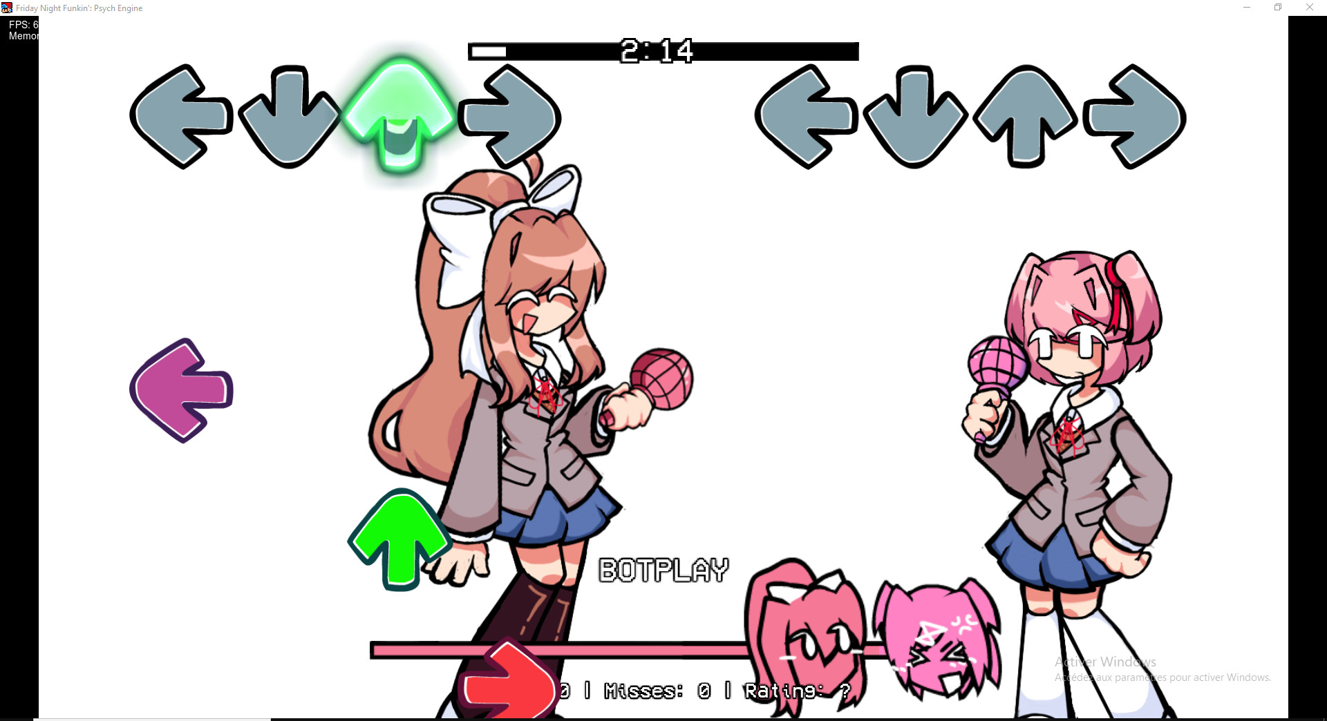 Custom Monika and Natsuki Sprites (+Cover) Mod for Friday Night Funkin ...