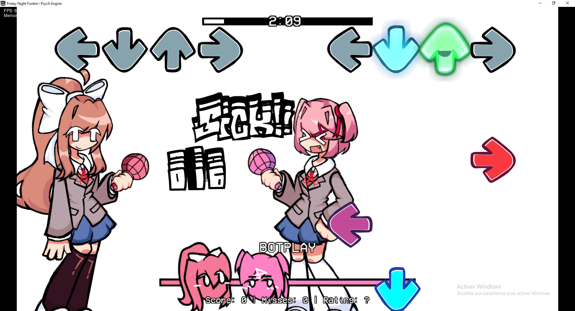 Custom Monika and Natsuki Sprites (+Cover) Mod for Friday Night Funkin ...