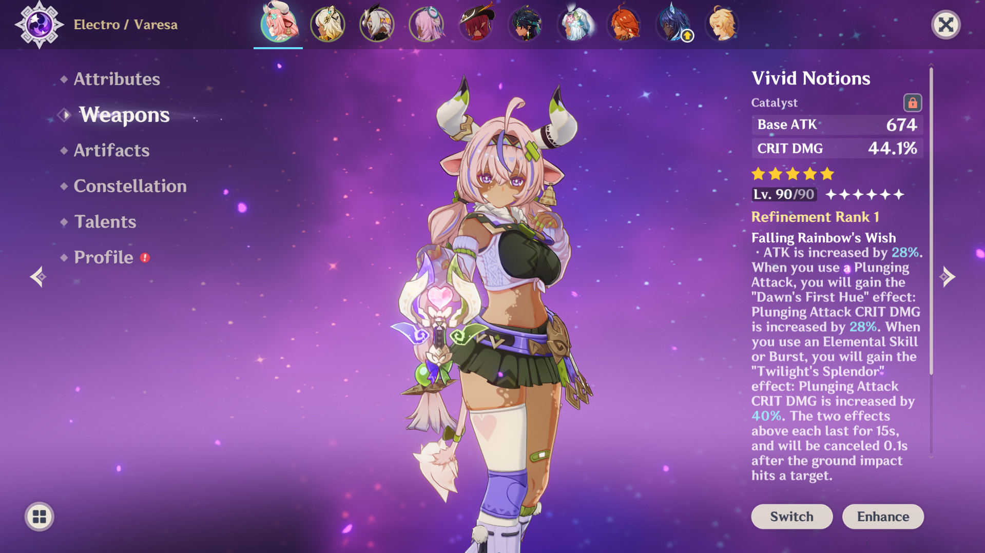 Dreamy Wisteria Varesa Mod for Genshin Impact | GI Mods