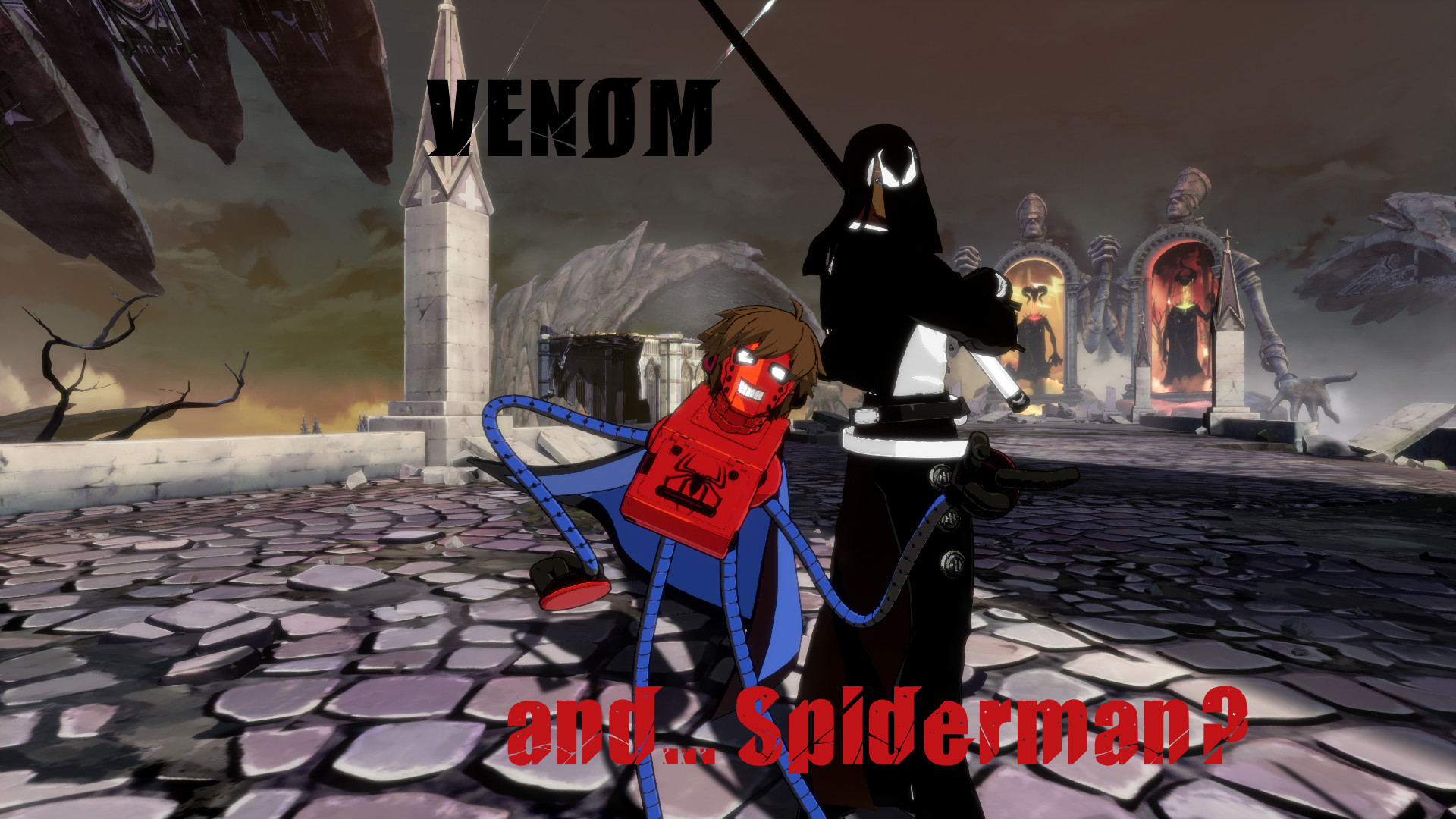 Venom and Spiderman || Venom-based Recolor Mod for GUILTY GEAR -STRIVE ...