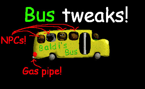 (0.8+) Bus tweaks & camping with NPCs! Mod for Baldi's Basics | Baldi Mods