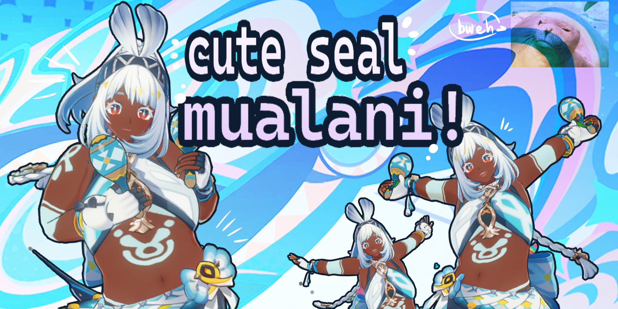 cute seal mualani!! Mod for Genshin Impact | GI Mods