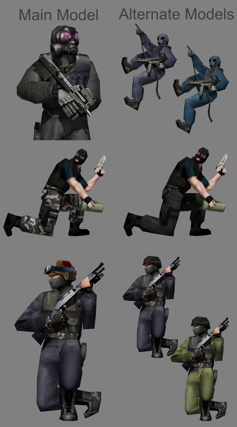 Improved Beta Playermodels Mod for Counter-Strike 1.6 | CS1.6 Mods