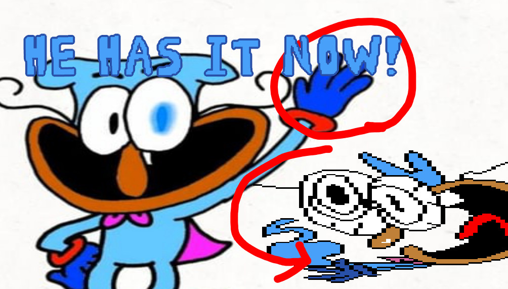 Doise with his Blue Gloves Mod for Pizza Tower | PT Mods