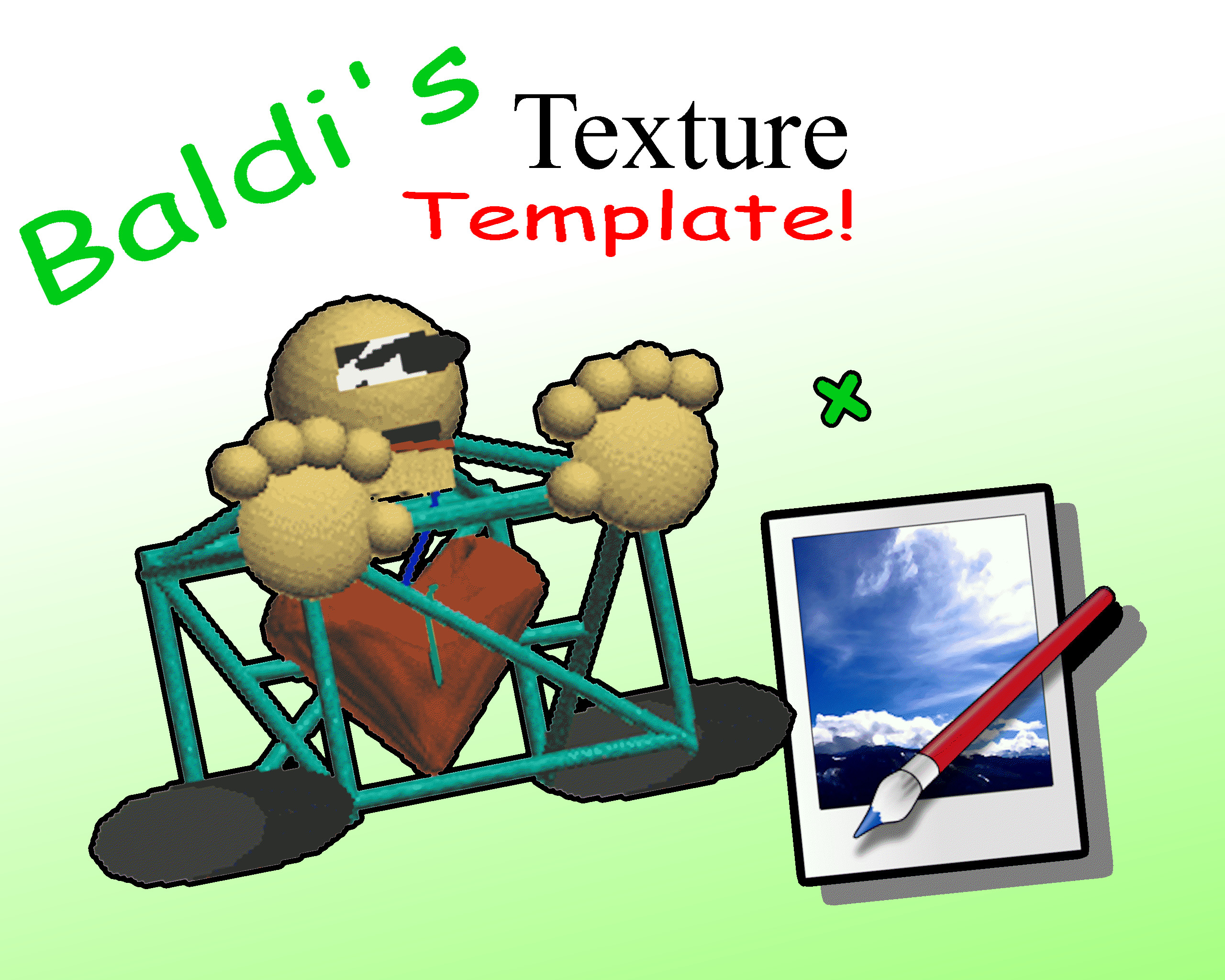 Baldi's Texture Template Mod for Baldi's Basics | Baldi Mods