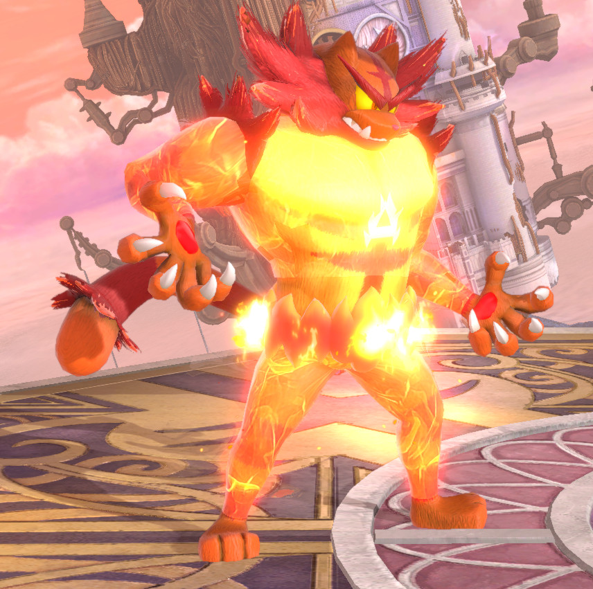 ARK Incineroar (fire recolor + effects) Mod for Super Smash Bros ...
