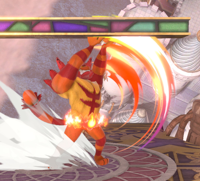 ARK Incineroar (fire recolor + effects) Mod for Super Smash Bros ...