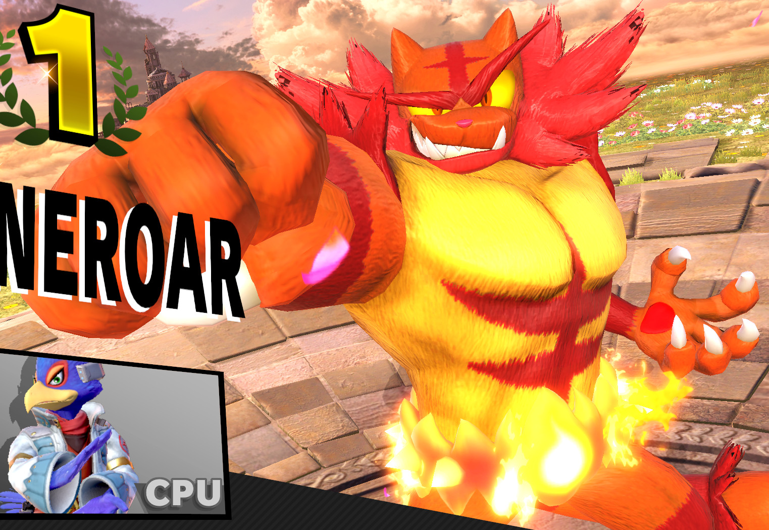 ARK Incineroar (fire recolor + effects) Mod for Super Smash Bros ...