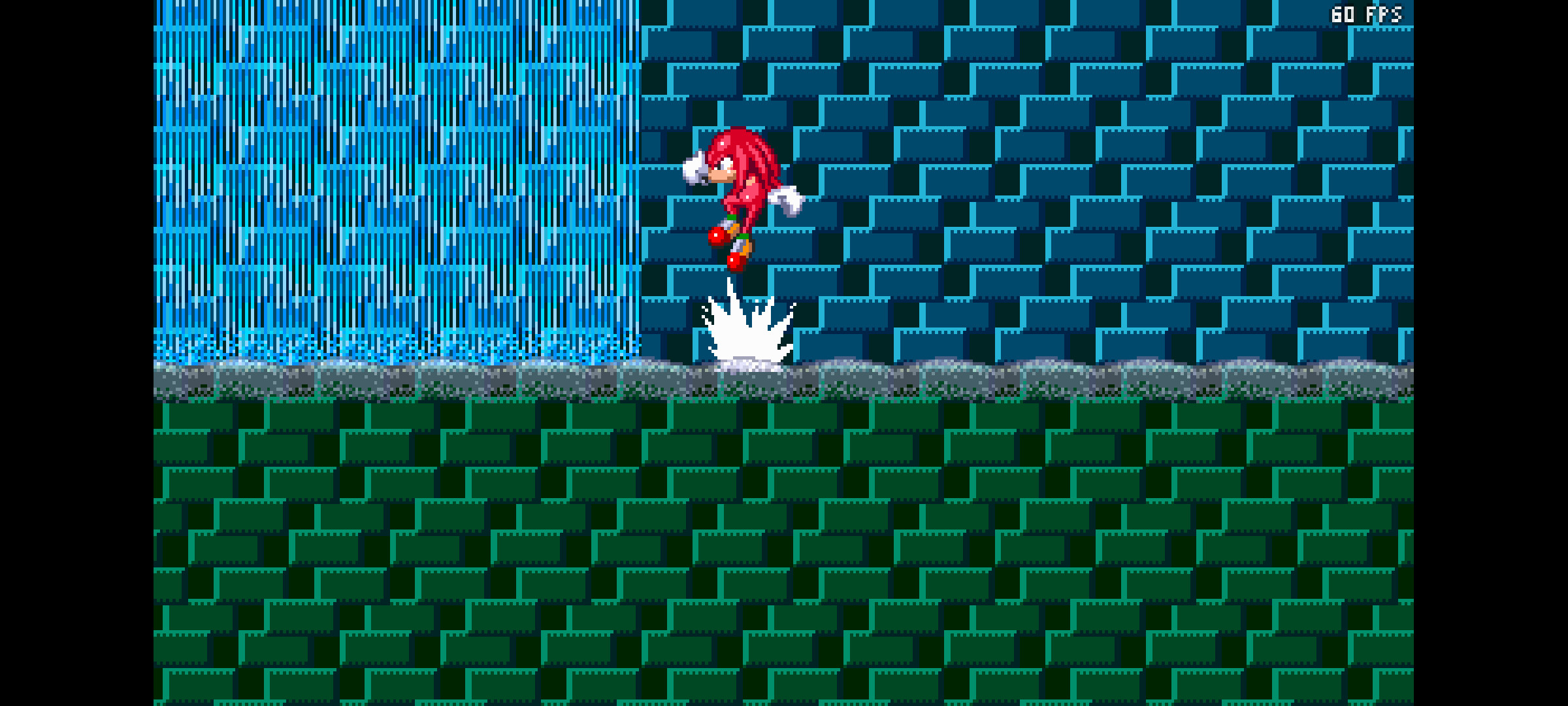 Knuckles Glides upwards on underwater Mod for Sonic 3 A.I.R. | S3AIR Mods