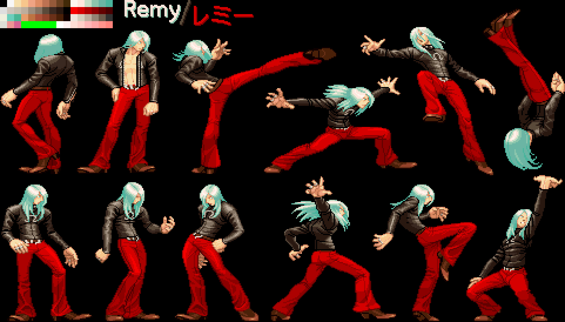 Remy Venom and Q Robo-Ky from Street Fighter III Mod for GUILTY GEAR ...