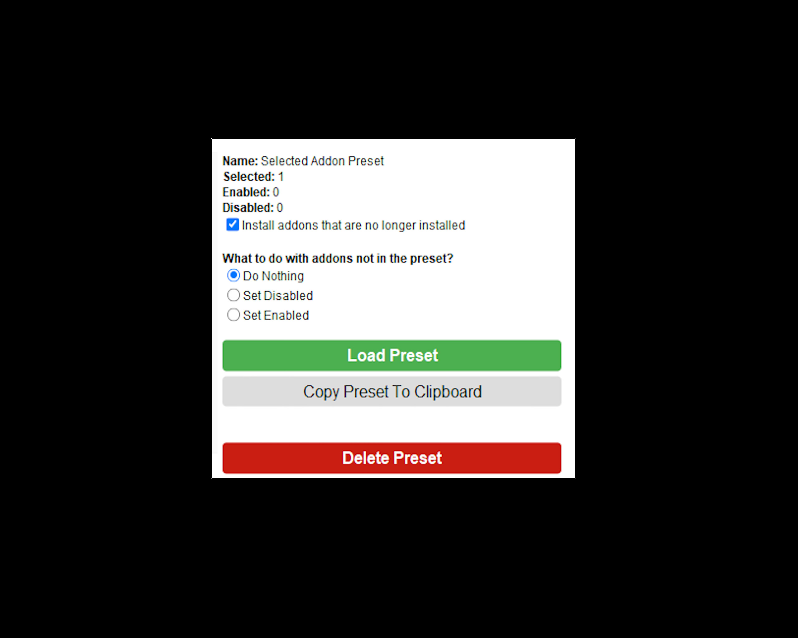 Add Selected Addons To Preset Mod for Garry's Mod | GMod Mods