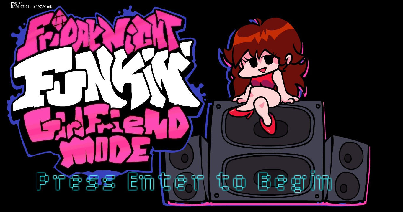 FNF : GIRLFRIEND MODE PORT PSYCH ENGINE P-SLICE Mod for Friday Night ...