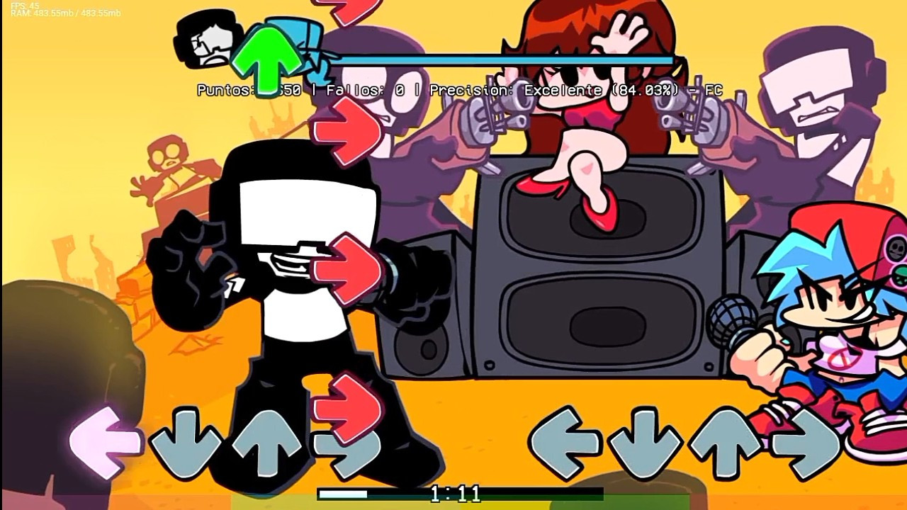 FNF : GIRLFRIEND MODE PORT PSYCH ENGINE P-SLICE Mod for Friday Night ...