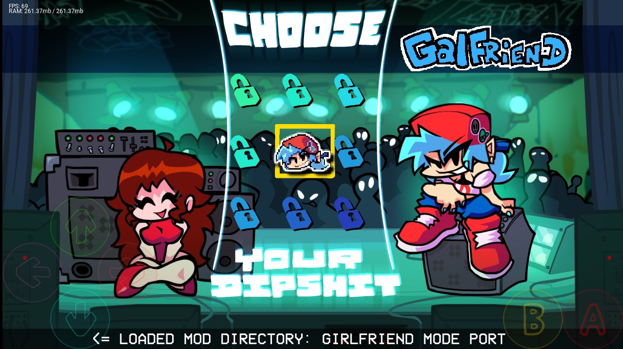 FNF : GIRLFRIEND MODE PORT PSYCH ENGINE P-SLICE Mod for Friday Night ...