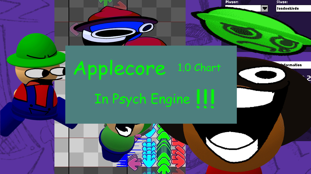 Applecore Chart (All Versions) for Psych Engine!!! Mod for Friday Night Funkin' | FNF Mods