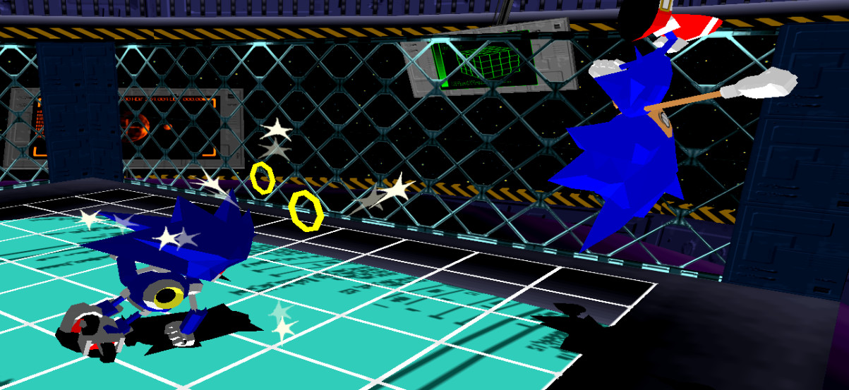 Mecha Sonic Mk2 in Sonic the Fighters Mod for Sonic The Fighters | STF Mods