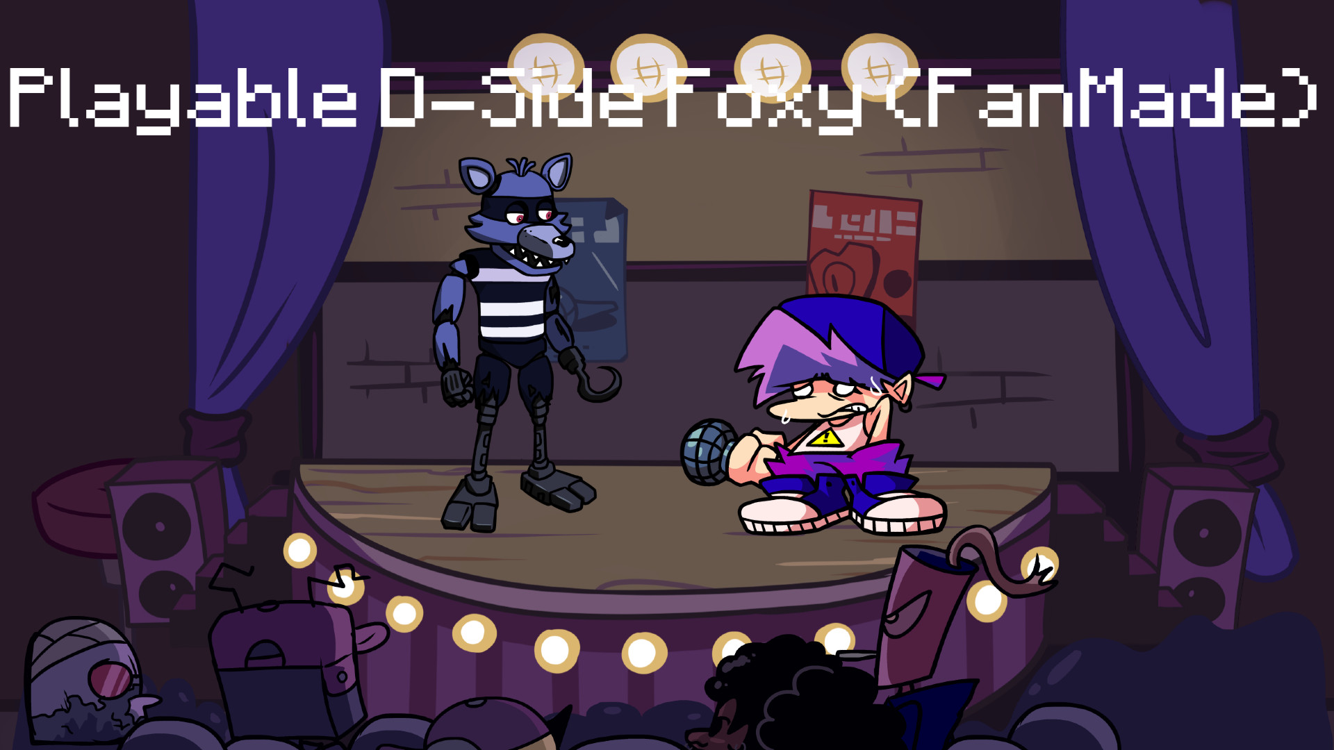 Playable D-Side Foxy (FanMade) + FLA Mod for Friday Night Funkin' | FNF ...