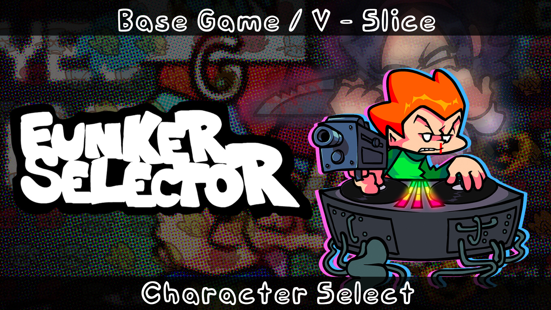 [V-Slice] Funker Selector Mod for Friday Night Funkin' | FNF Mods