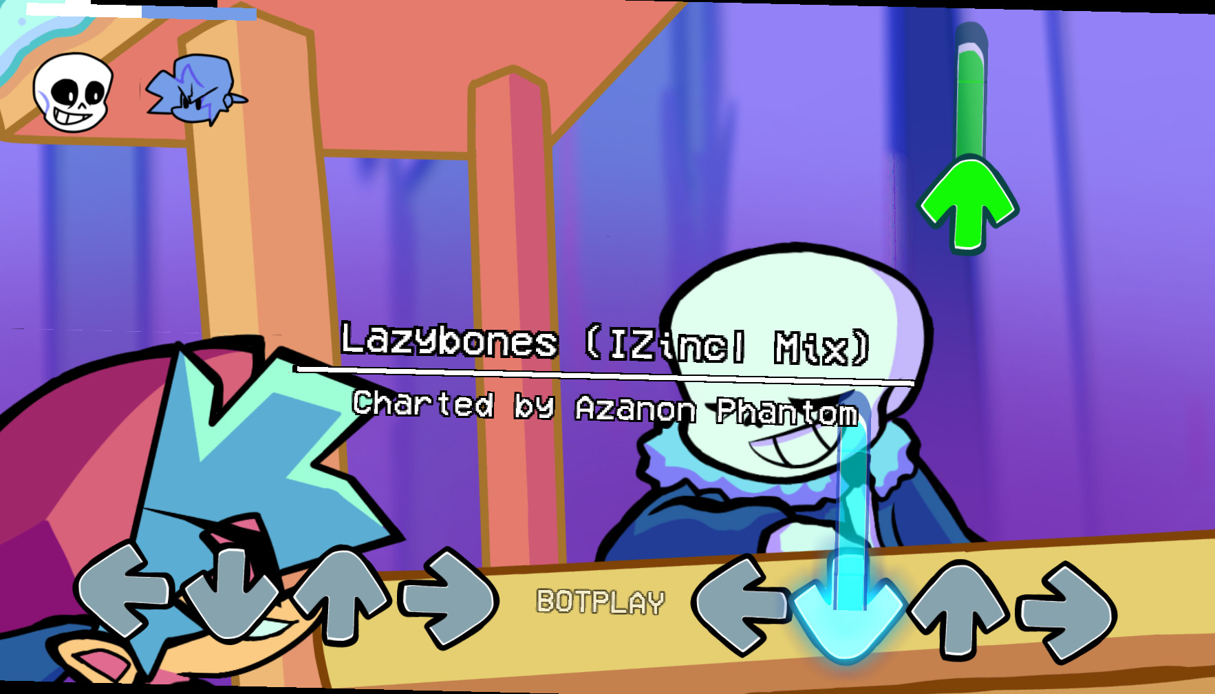 FNF X Undertale ONE SHOT || Lazybones Remixed Mod for Friday Night ...