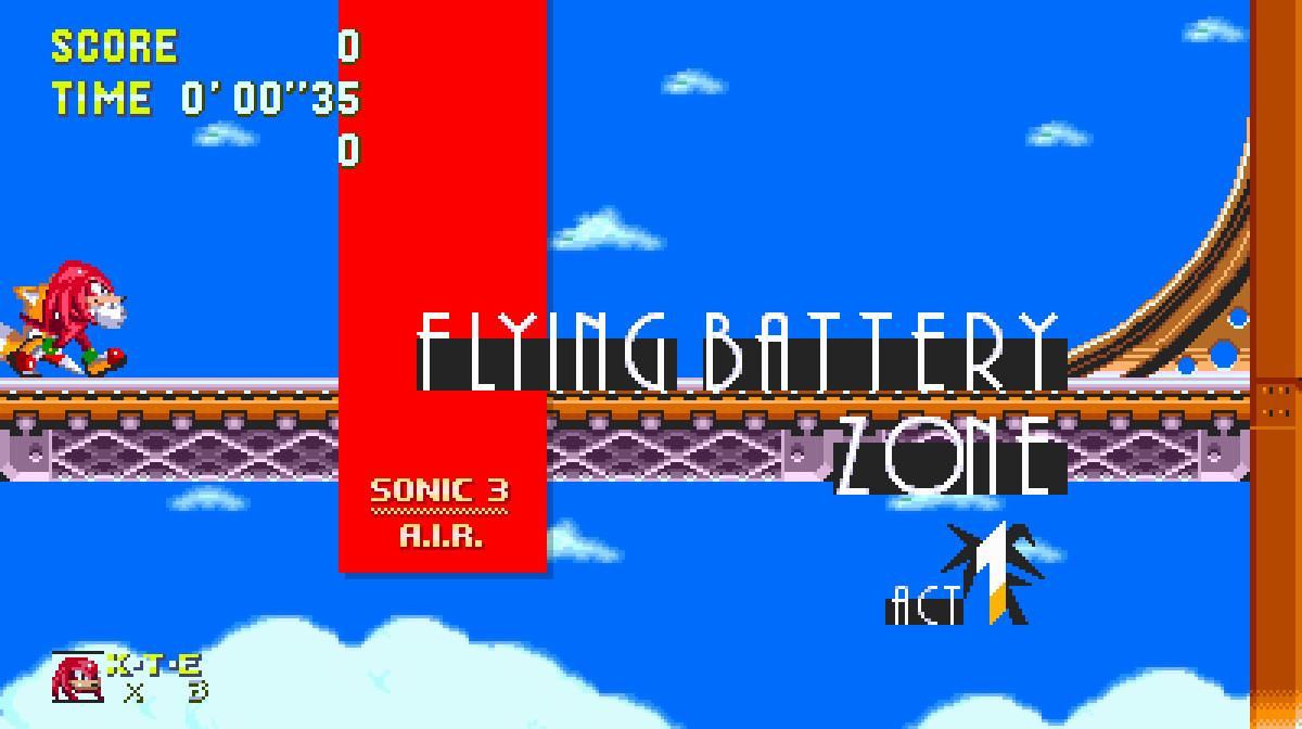 Battery Powered Intro Mod for Sonic 3 A.I.R. | S3AIR Mods