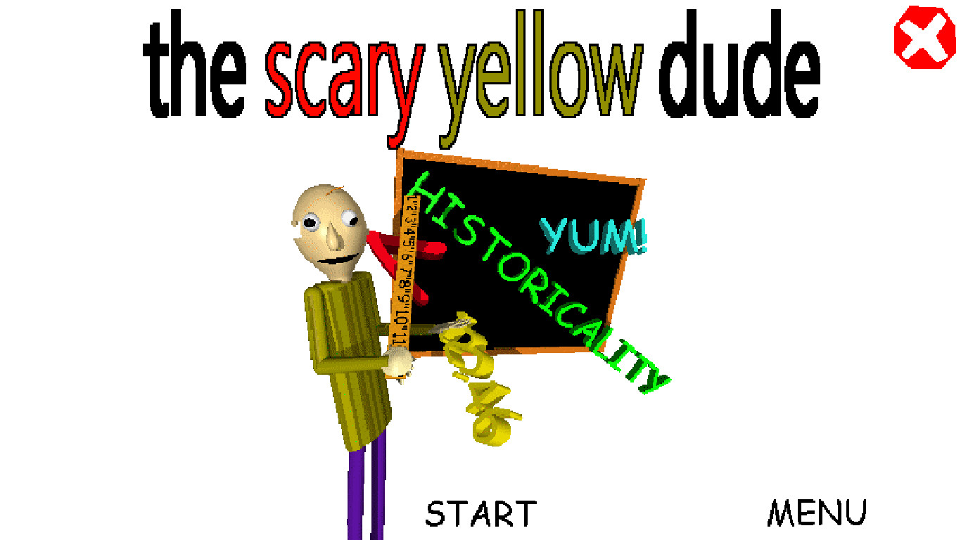 the scary yellow dude Mod for Baldi's Basics | Baldi Mods