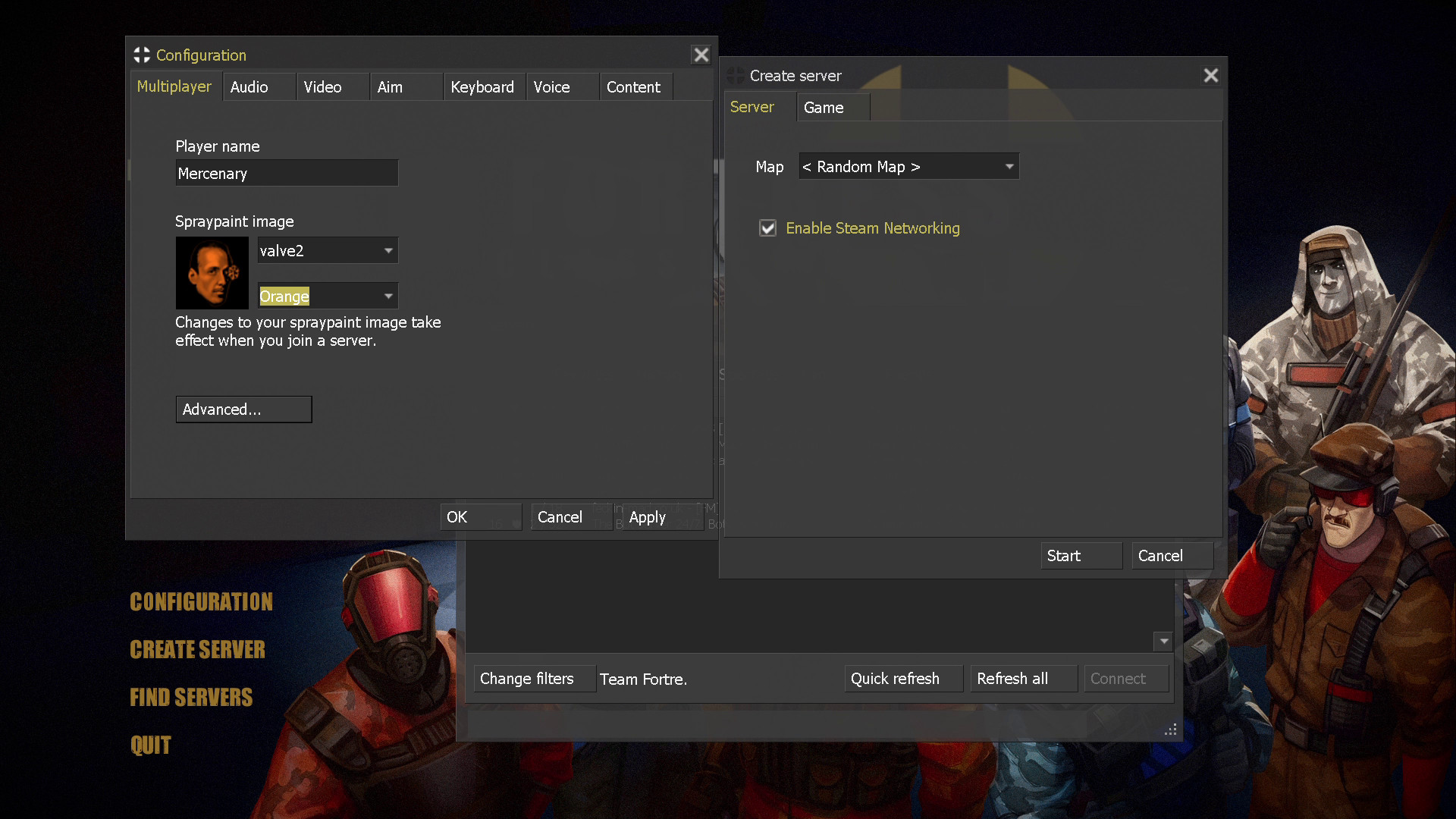 1980 Team Classic - GUI Mod for Team Fortress Classic | TFC Mods