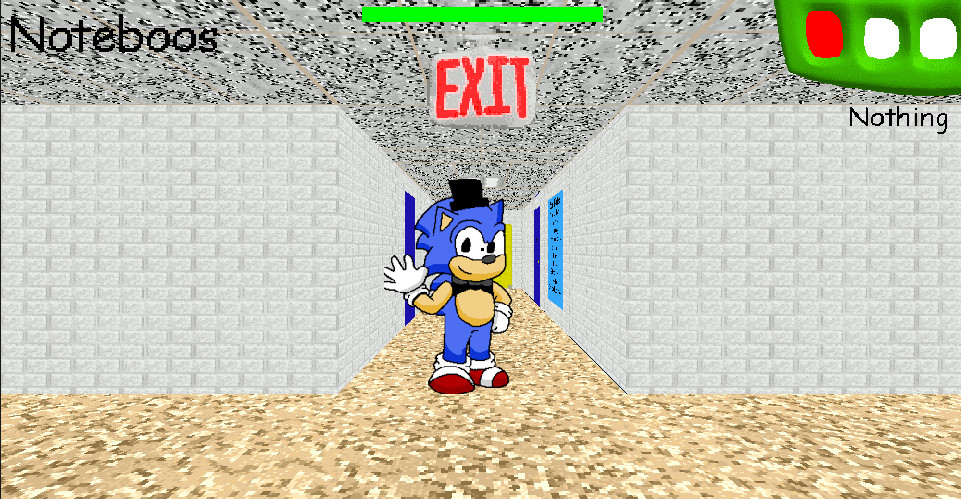 APRIL FOOLS MOD sonic's pizza place DEMO Mod for Baldi's Basics | Baldi ...