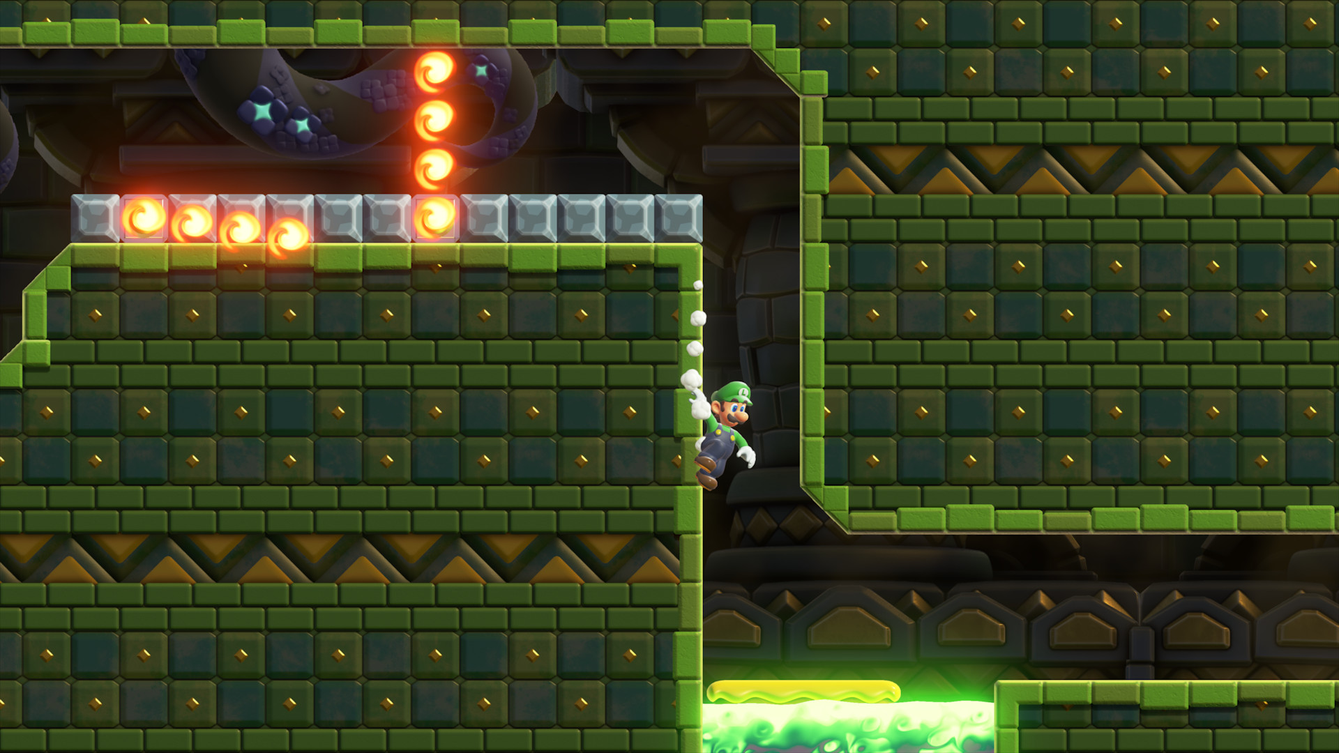Custom Level: Fire-Bar Palace Mod for Super Mario Bros. Wonder | SMBW Mods