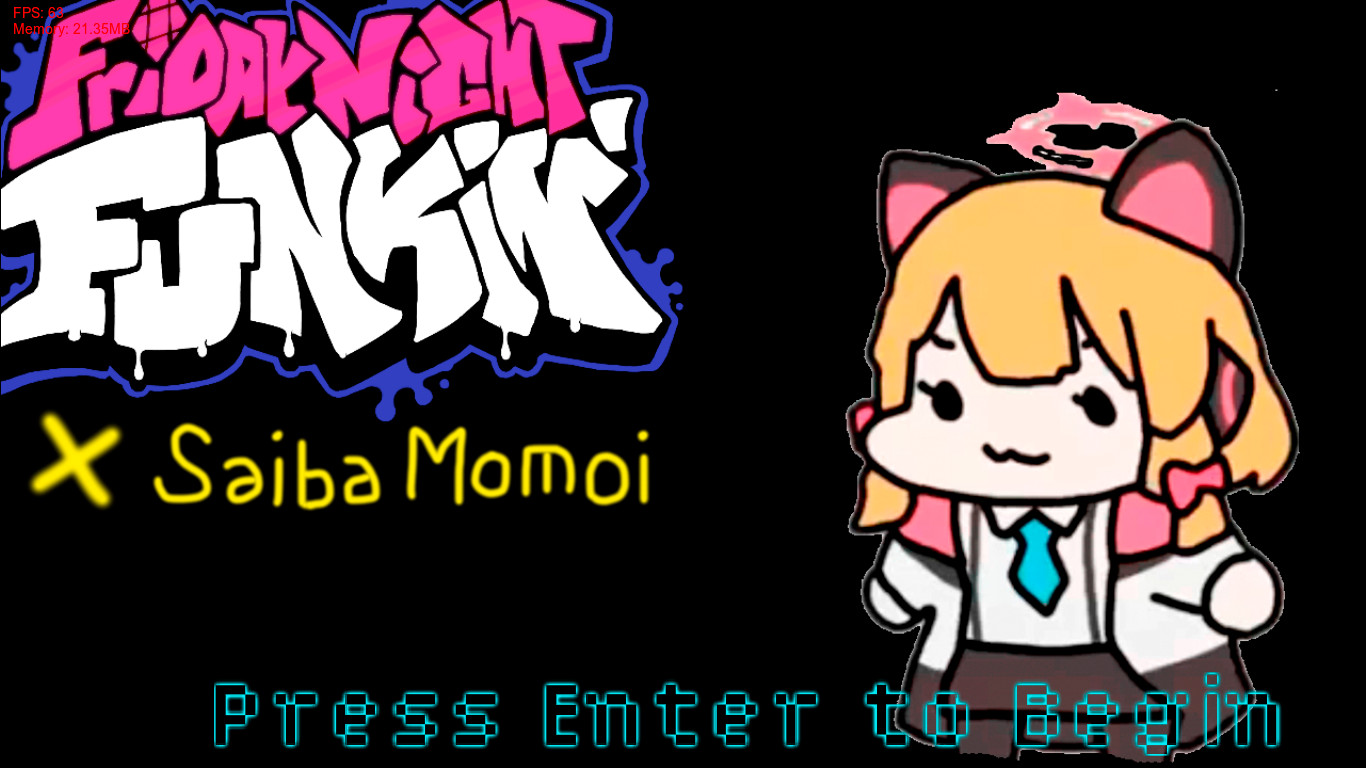 Saiba Momoi meme (vs oh my gotto) FNF BF MIX Mod for Friday Night ...