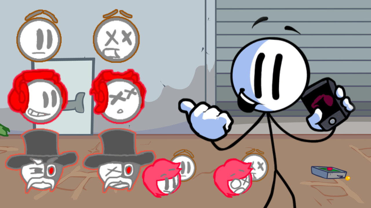 FNF Sticker Icon (Winning Icon Version) Mod for Friday Night Funkin ...